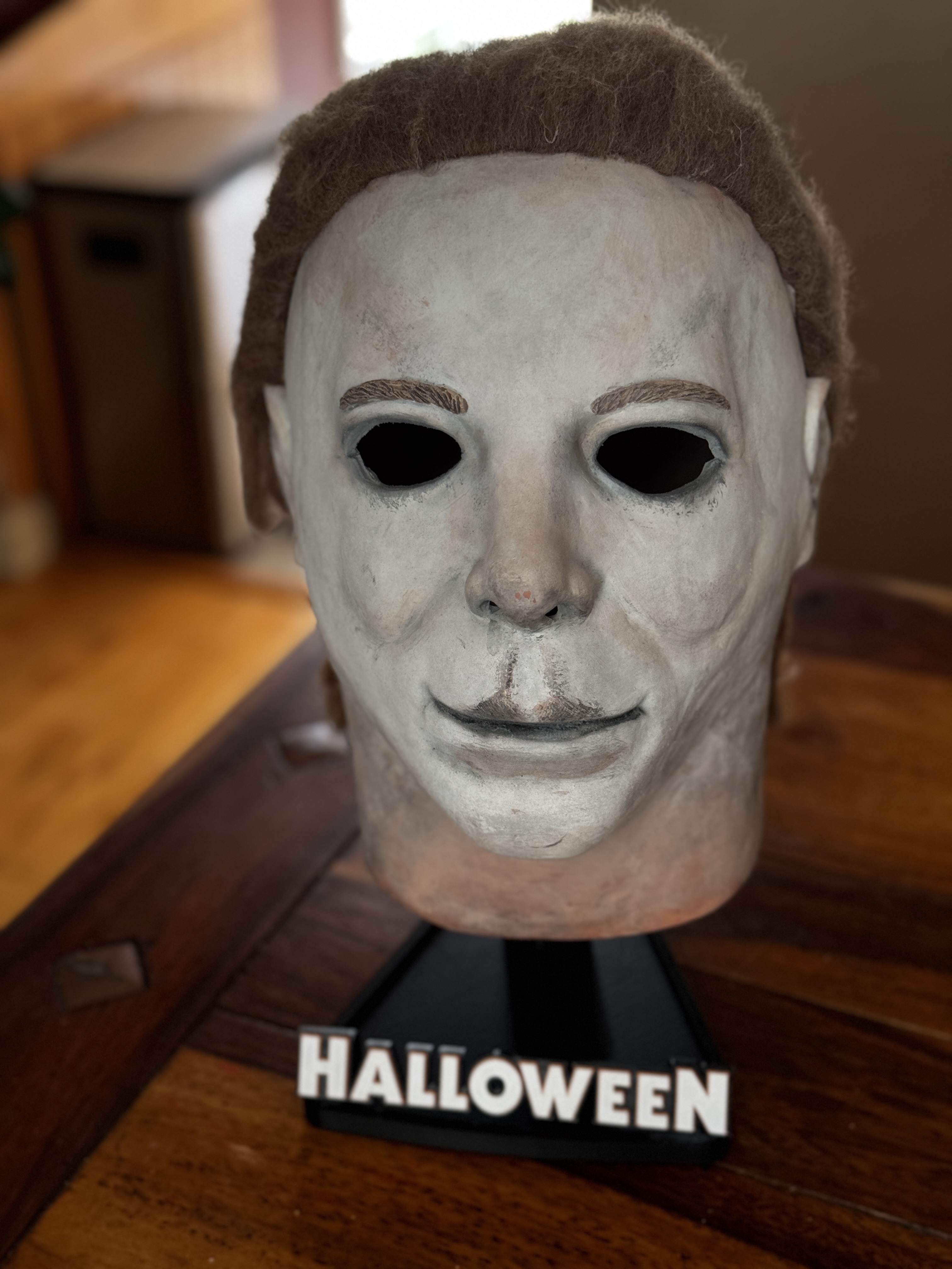 Halloween Nameplate Mask Stand by sinscum | Download free STL model ...