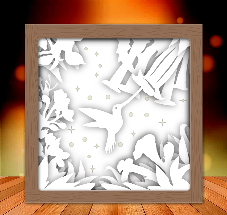 Hummingbirds v2 lightbox by tecnoculebras | Download free STL model ...
