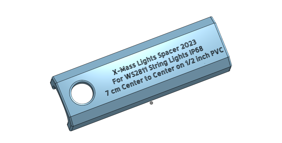 Spacer for WS2811 on 1/2 inch PVC Holiday Lights Jig by Jesse Abernethy ...