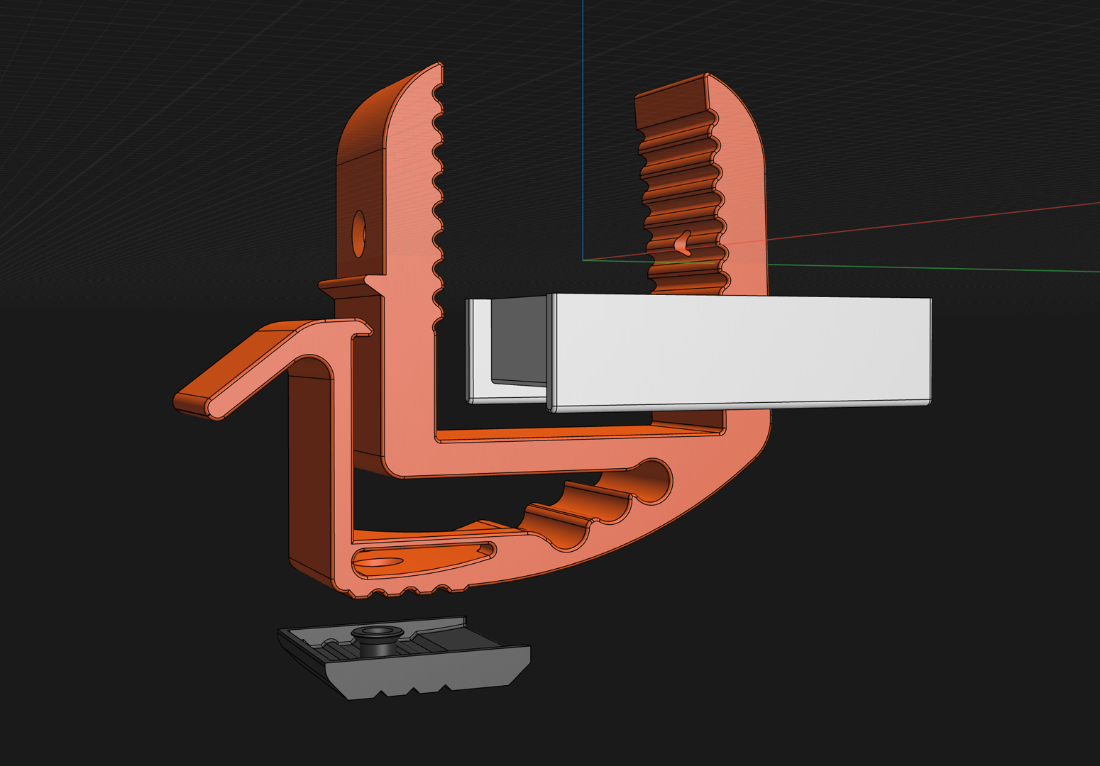 Door Stopper Spring Loaded by DrewDeeDoo | Download free STL model ...