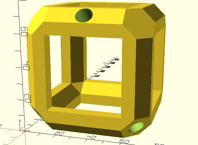 Customizable Cubic Frame (OpenSCAD) by Jason Englert | Download free ...