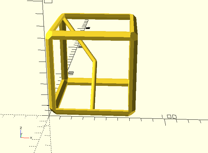 Customizable Cubic Frame (OpenSCAD) by Jason Englert | Download free ...