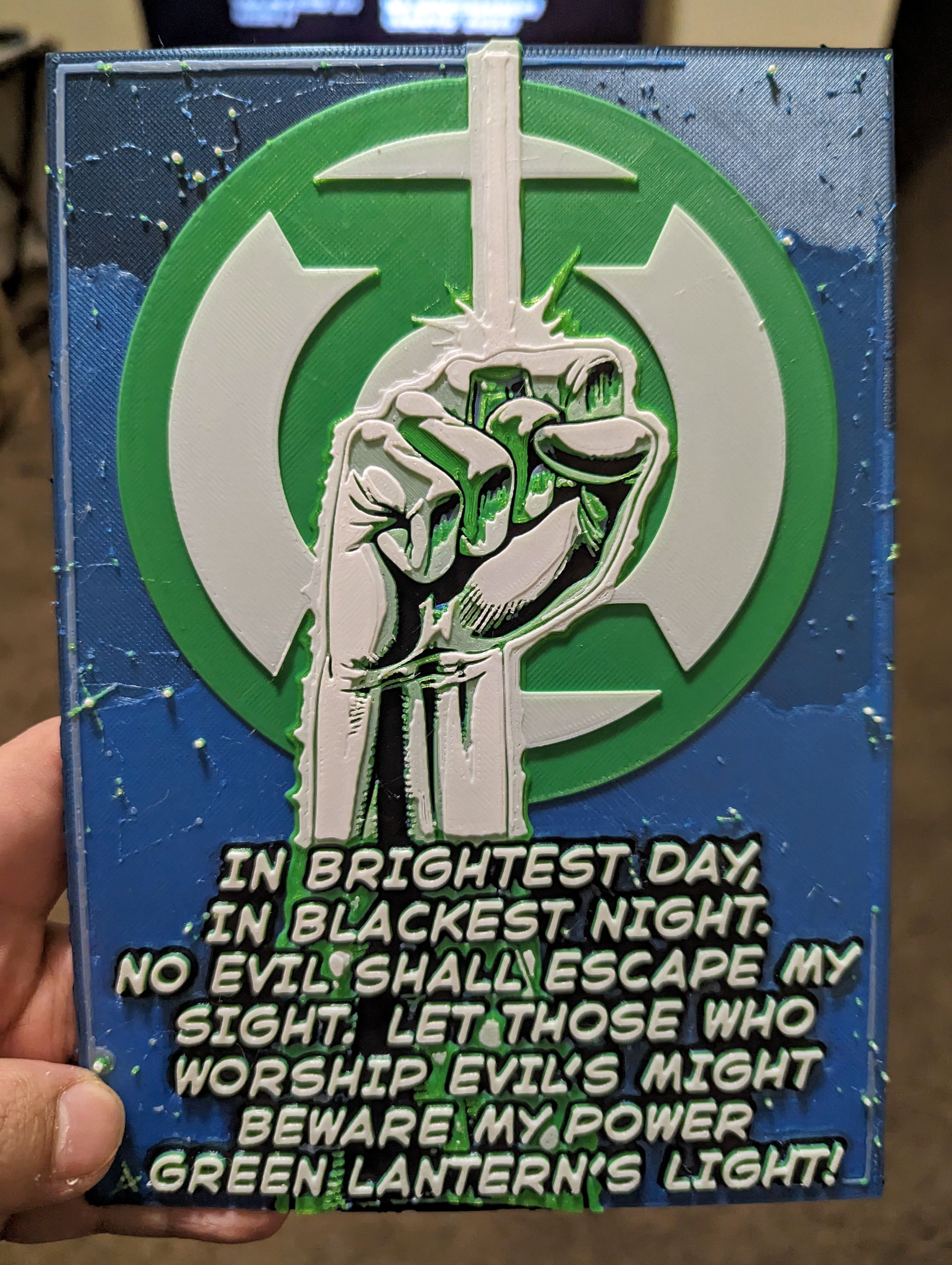 Green Lantern Oath - HUEFORGE by THDesigns | Download free STL model | Printables.com