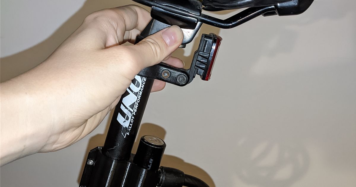 BTWIN 120 bike lock holder - 27 mm seat tube by KP | Download free STL model | Printables.com