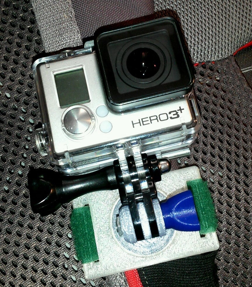 GoPro backpack strap mount by Lucian Brandus | Download free STL model ...