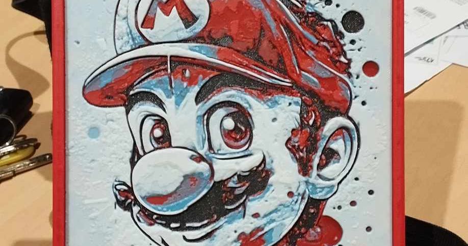 Frame 150x240 - for super mario painting (HueForge) by Allan Fonroques ...