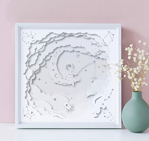 Spaceman Cosmonaut light box by tecnoculebras | Download free STL model ...