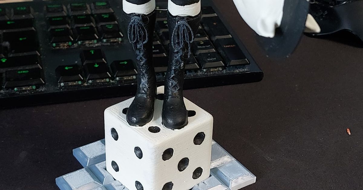 Basestand for Alice model on dice by Martin Hardi | Download free STL ...