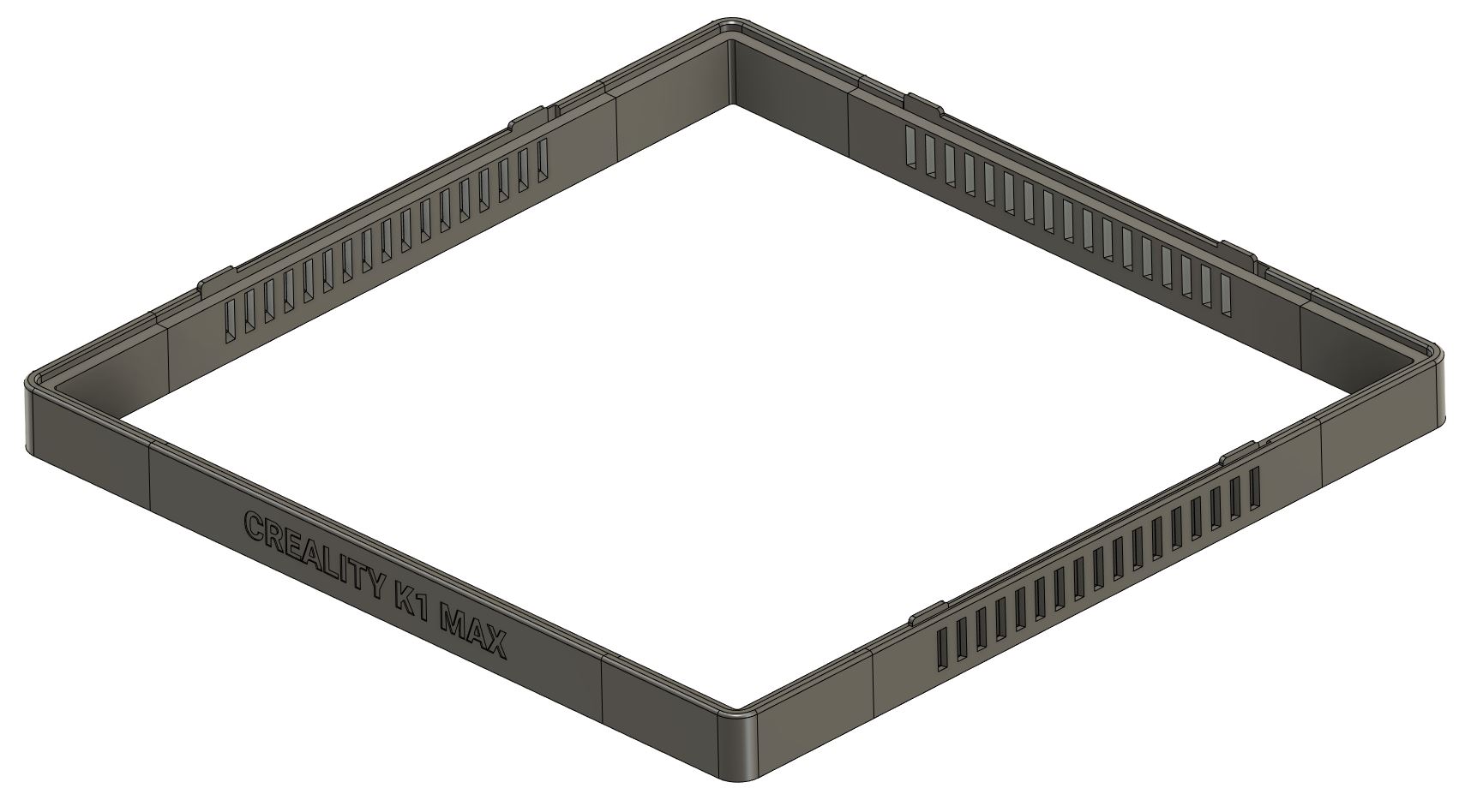 NorcoT Creality K1 Max Glass Lid Raiser (with Sliding Vents) by Tony F ...