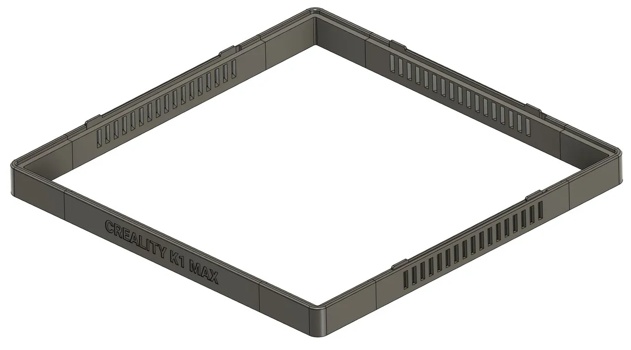 NorcoT Creality K1 Max Glass Lid Raiser (with Sliding Vents) by Tony F ...