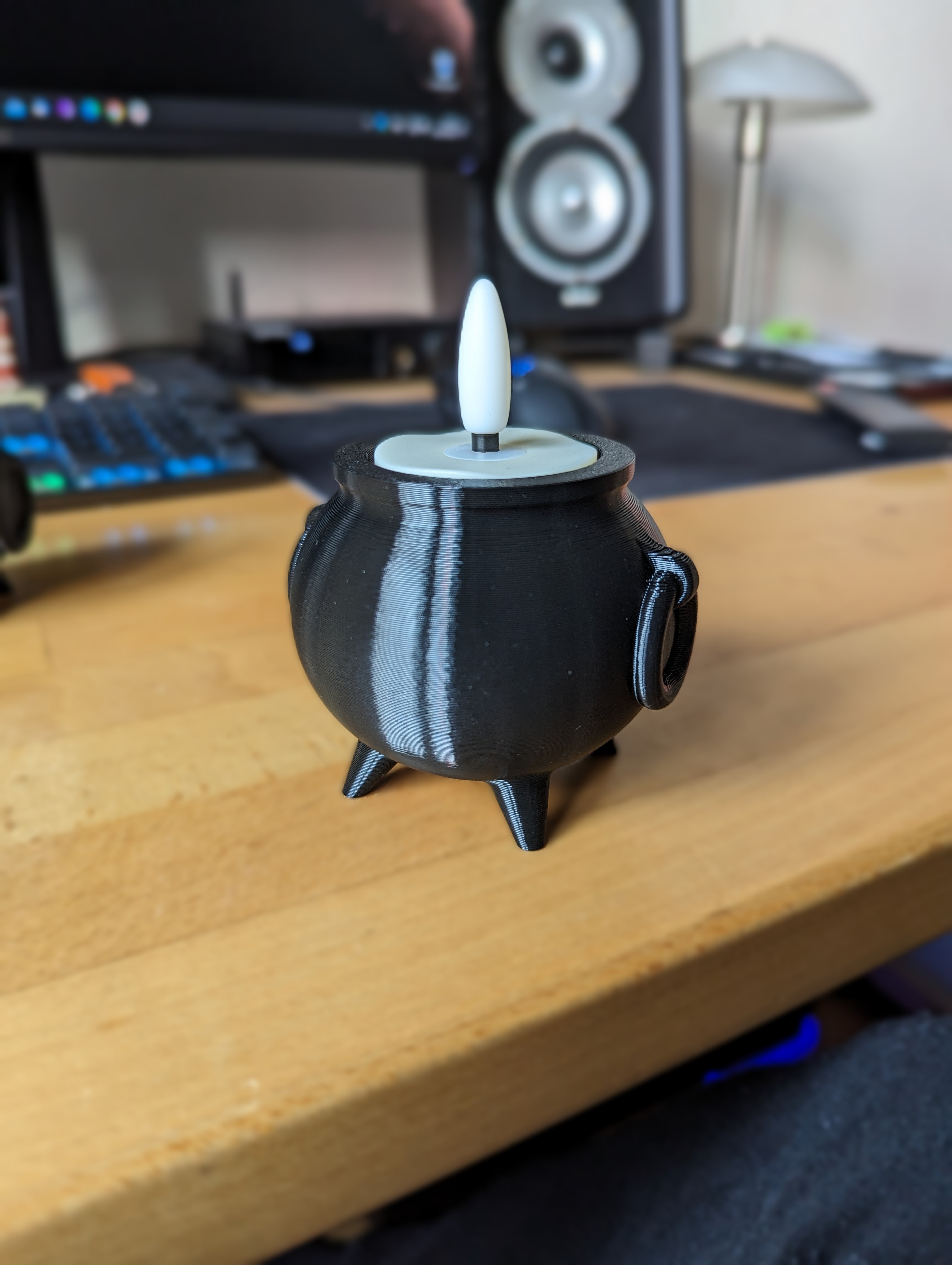 Cauldron for electric tea lights by SB | Download free STL model ...