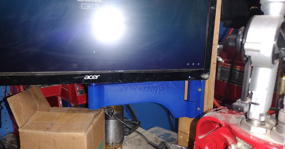 Swing arm mount for Acer S220 monitor by Travis G. | Download free STL ...
