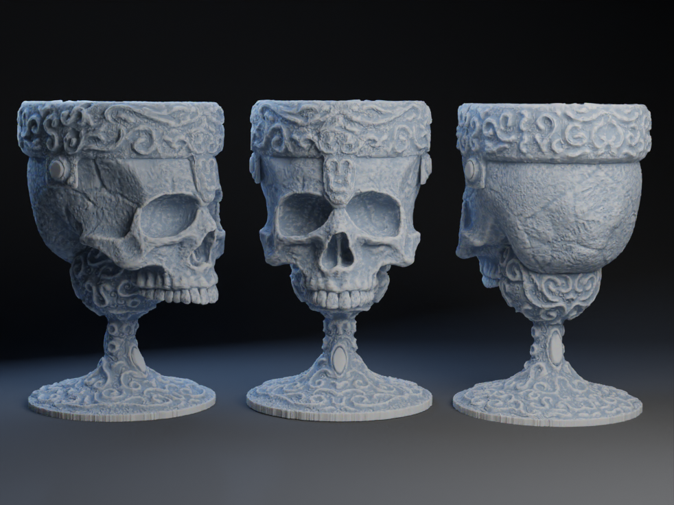 Skull Cup by Twilight Fox by Peter Farell | Download free STL model ...