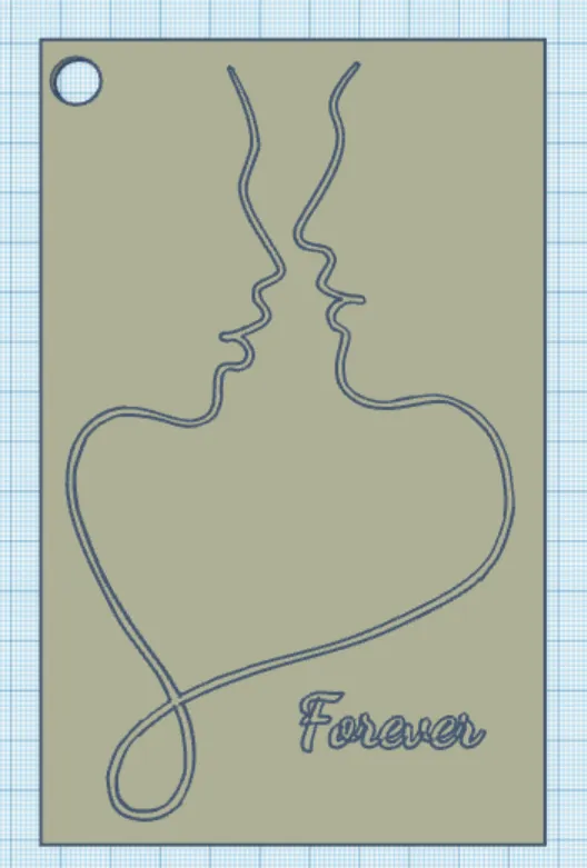 Couples Keychain by Haley K | Download free STL model | Printables.com