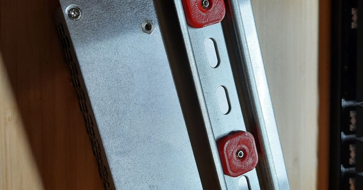 Voron 0.2 printer bottom psu mount with din rail by JackTheMaker ...