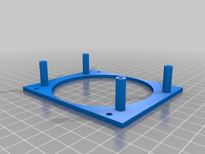 Simple 80mm fan holder for RADDS by JBabio | Download free STL model ...