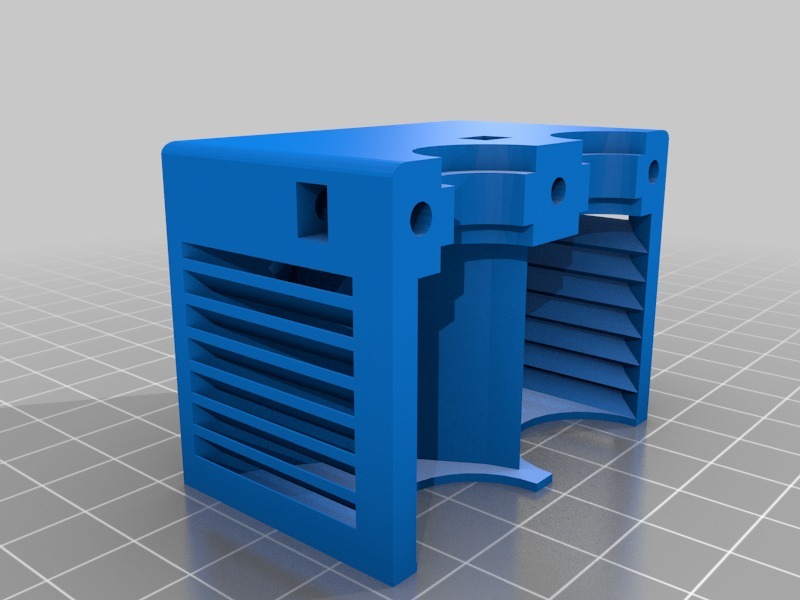 P3Steel / I3 - E3d V6 Dual hot end mount with channelled cold end ...