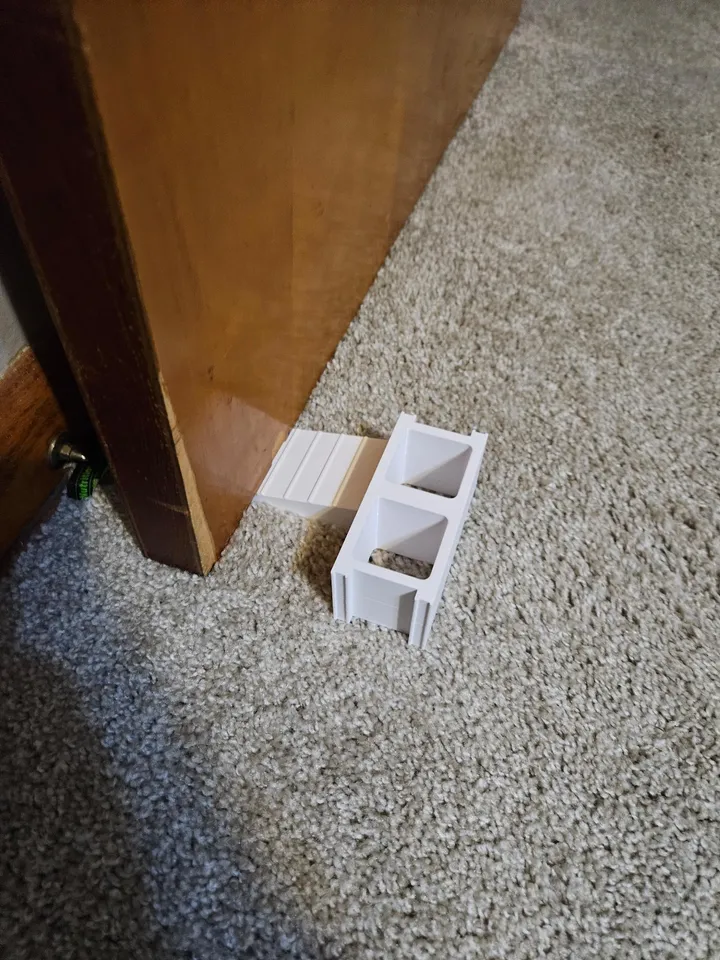 Cinder Block door holder by benxfactor | Download free STL model ...