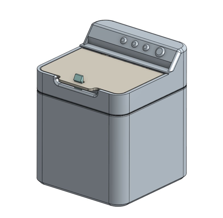 Washing Machine Shaped Box by GenePool | Download free STL model ...