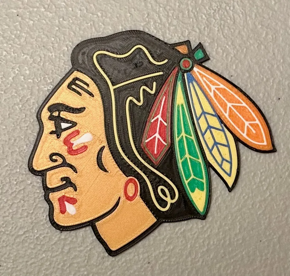 Multicolor Chicago Blackhawks Logo Magnet by wotfan69 | Download free ...