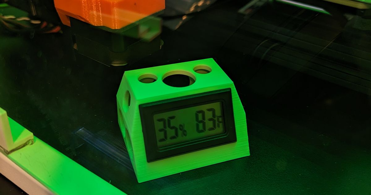Temperature and Humidity Gauge Holder by Andy Mohr | Download free STL ...