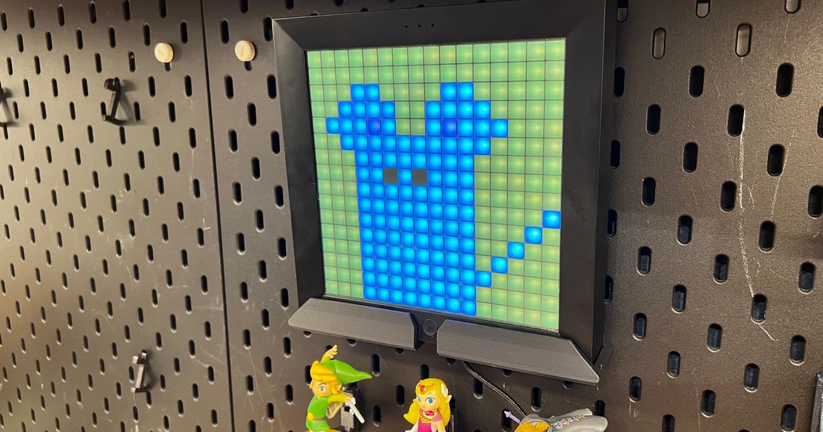 Skadis Mount For Divoom 16x16 Rgb Led Panel By Teybean Download Free
