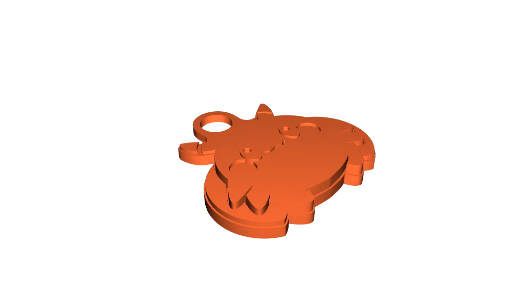 Momo Keychain (Matara Kan Mascot) by DstarPanda | Download free STL ...