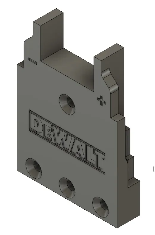 Dewalt Tool Mount by 05WEL | Download free STL model | Printables.com