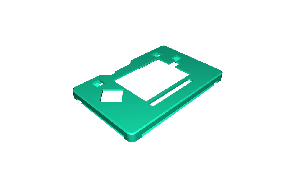 Pybadge snapfit case front thicker walls by Code Ninjas Amelia Island ...