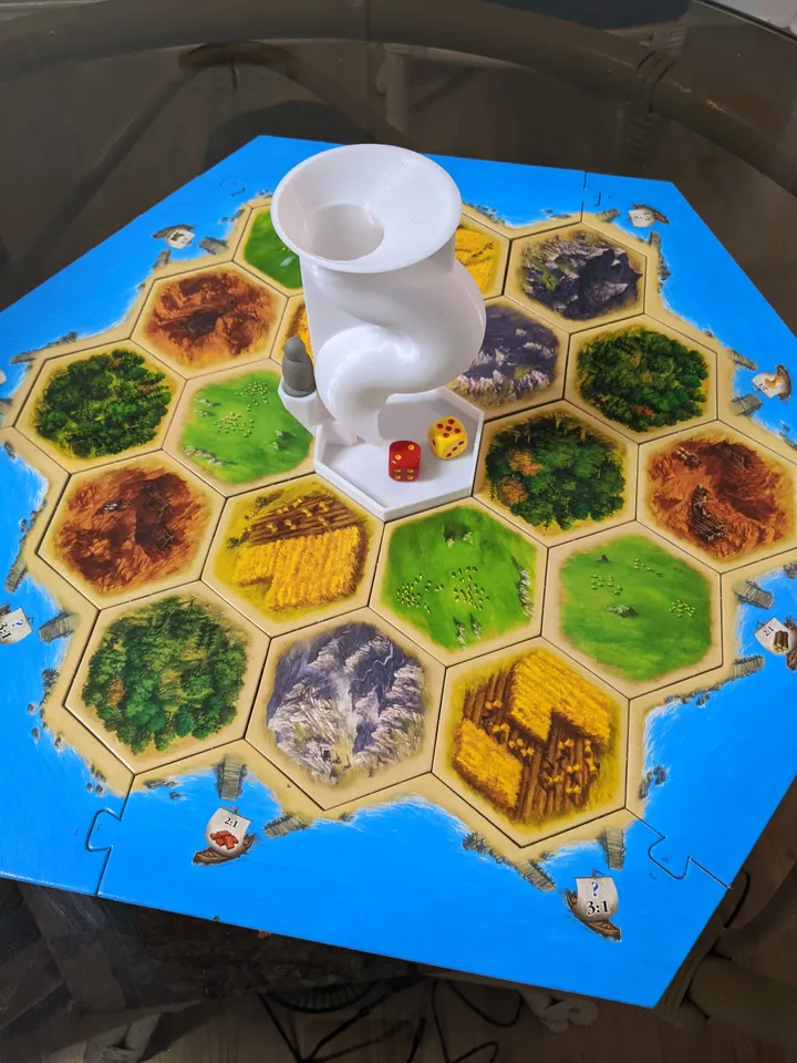 Dice Tower - Catan Desert Tile by Mic | Download free STL model | Printables.com
