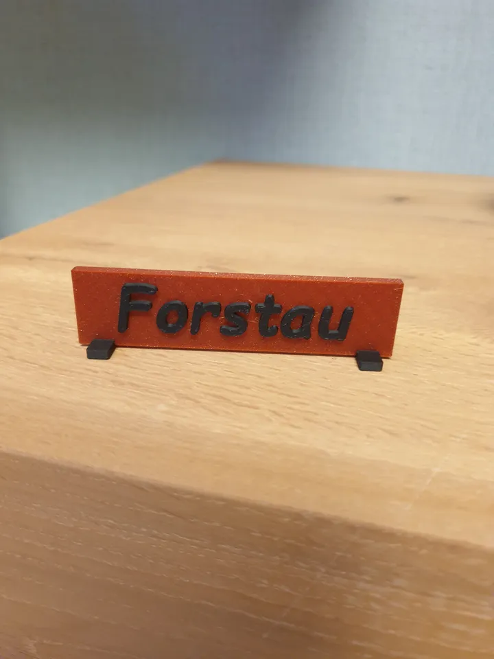Plate with inscription by Niklas | Download free STL model | Printables.com