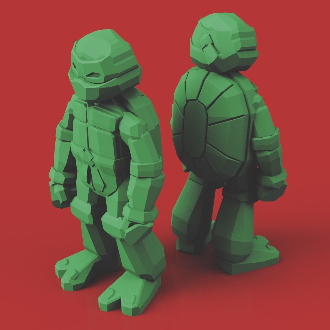 Low Poly TMNT - Teenage Mutant Ninja Turtles por 3dworkbench ...