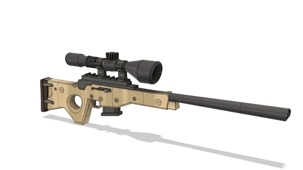 Fortnite Sniper Rifle by 3dworkbench | Download free STL model ...