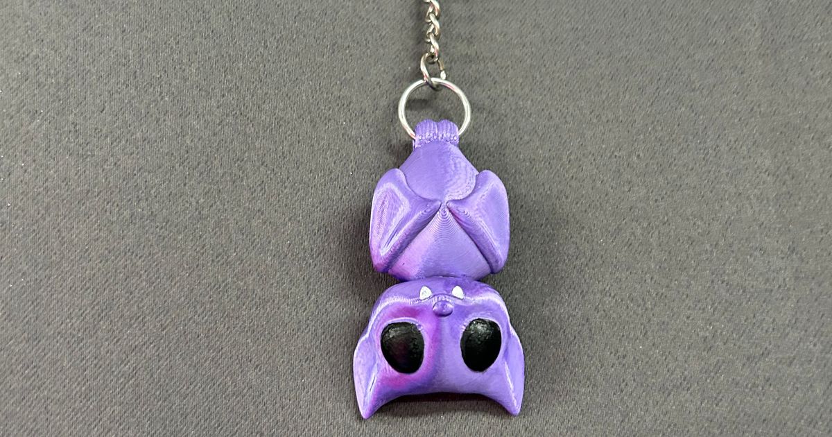 Bat Keychain by Built_Over_Bot | Printables Store