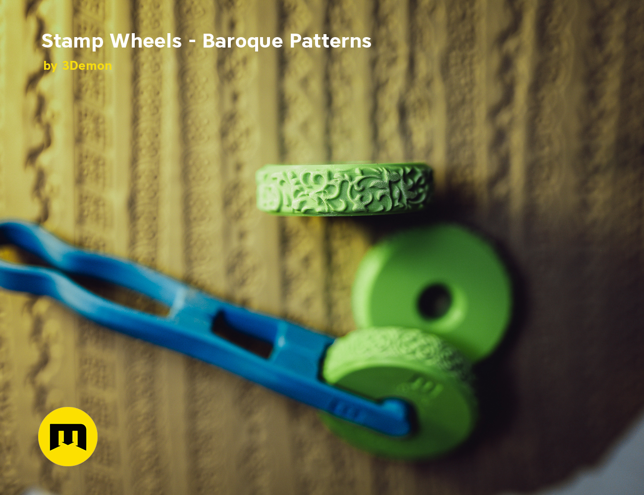 Stamp Wheels for Clay - Baroque Patterns by 3Demon's Texture Rollers ...