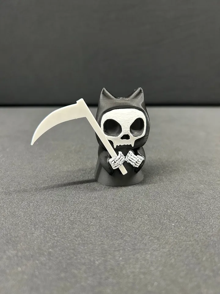 Cat Grim Reaper Note Holder by Built_Over_Bot | Download free STL model ...