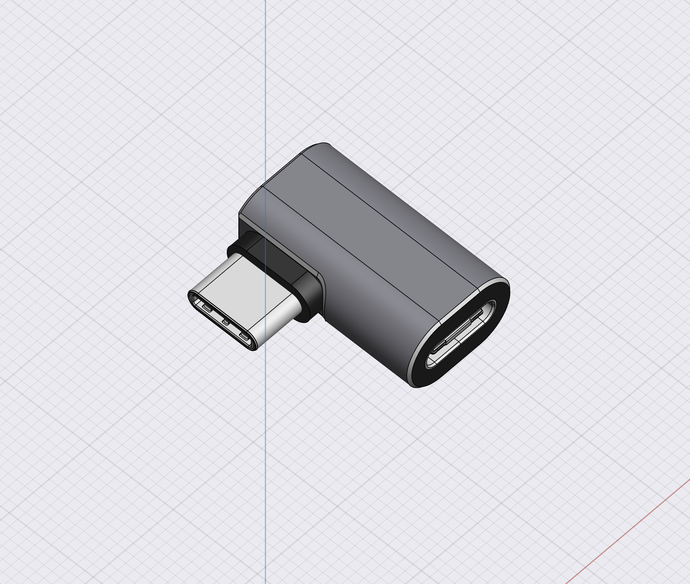USB-C Right Angle Adapter 3D Reference Model by SirPrintsALot ...