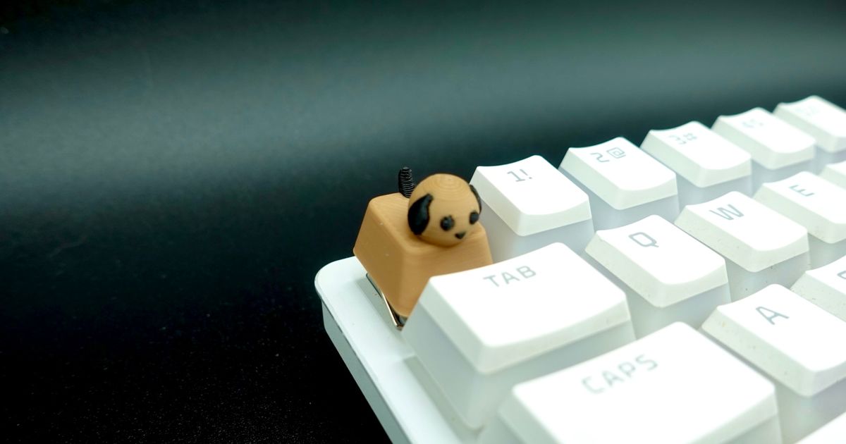 Puppy Keycap (Mechanical Keyboard) von MysticMesh3D | Kostenloses STL ...