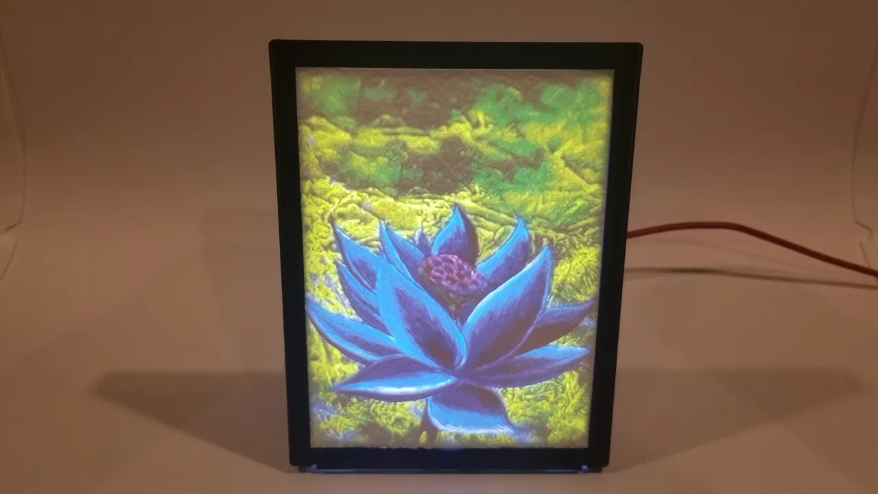 Bambu Lithophane Frame Remix - No Logo + Diffuser Plate Locks by ...