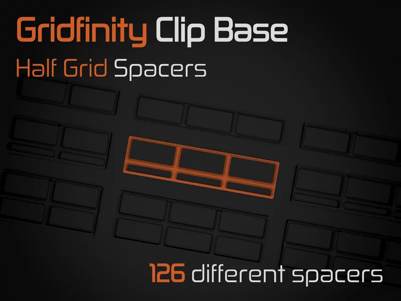 Gridfinity Clip Base - Spacers von HuMa | Kostenloses STL-Modell ...