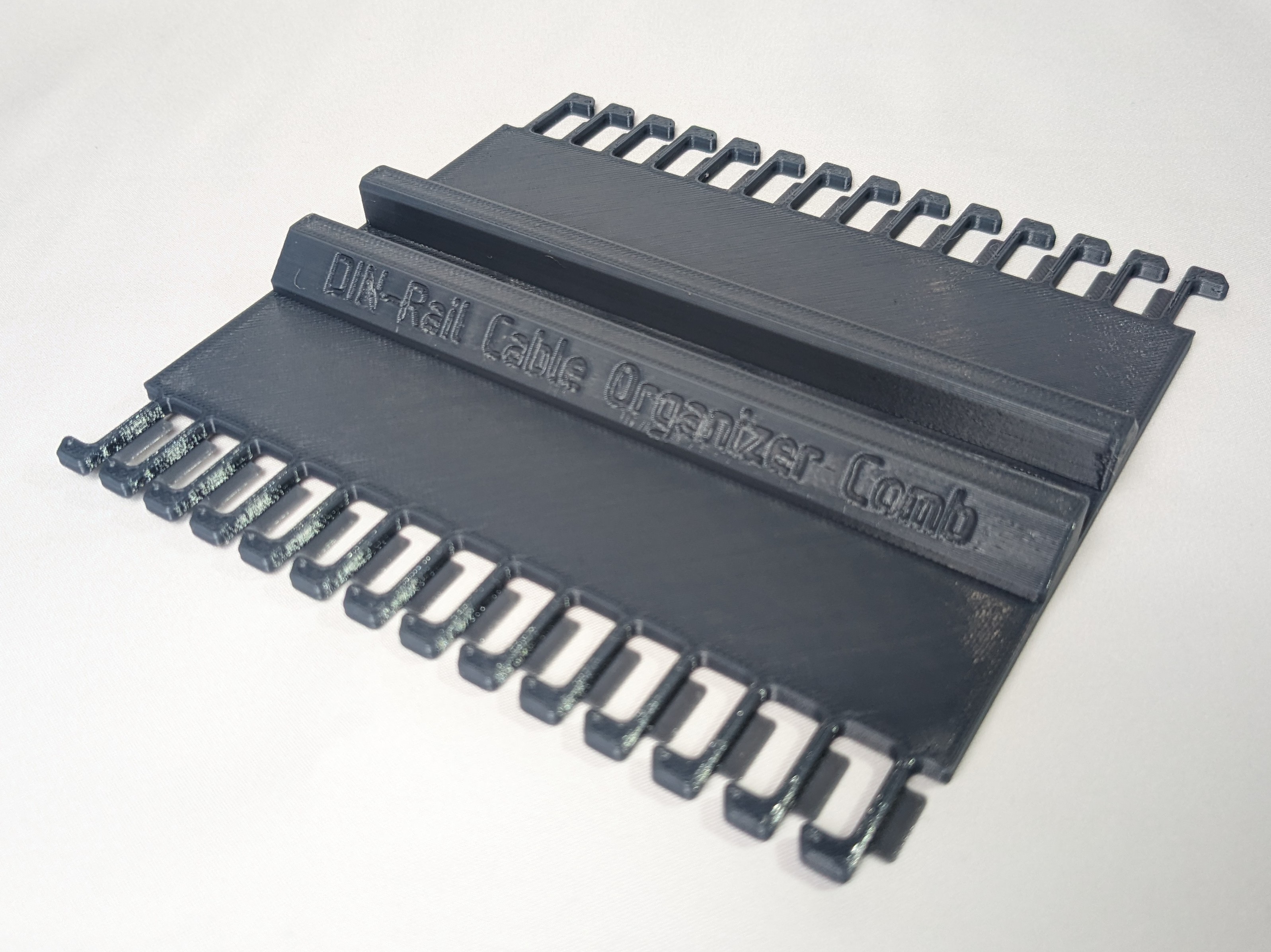 DIN Rail Cable Comb by rahix | Download free STL model | Printables.com