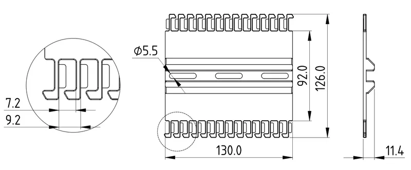 DIN Rail Cable Comb by rahix | Download free STL model | Printables.com