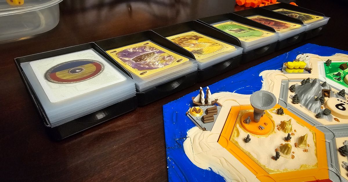 Catan Card Tray - Revised by Geekware | Download free STL model ...