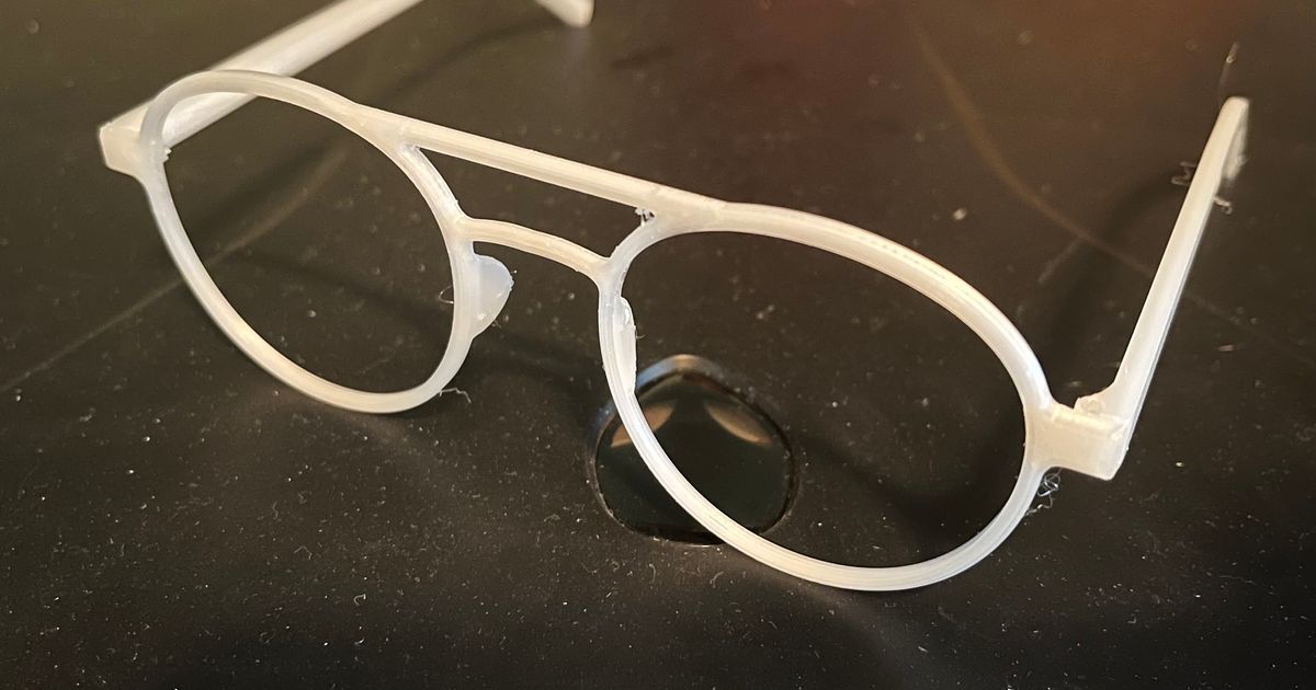 Glasses with a Wider Nose by Jordan K | Download free STL model ...