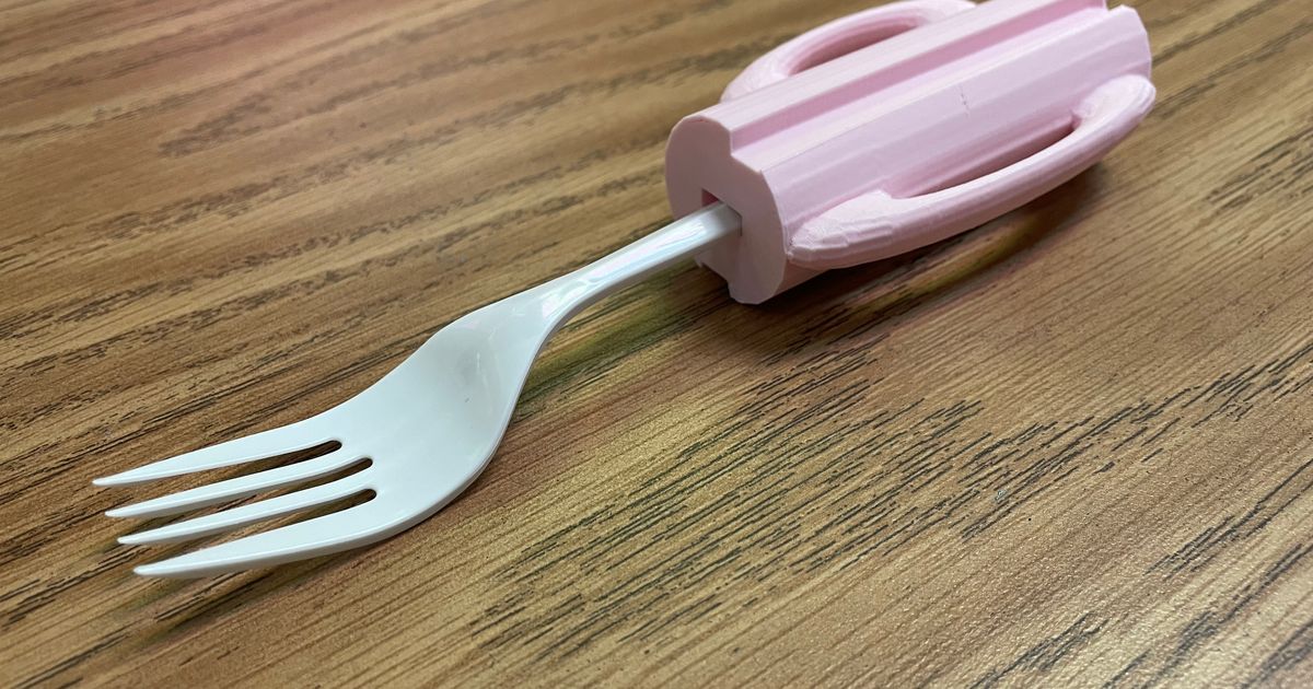 Adaptive Utensil Grip #3 von teachingonthespec | Kostenloses STL-Modell ...