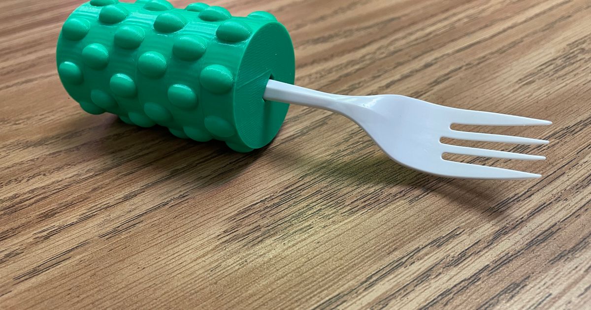 Adaptive Utensil Grip #4 by teachingonthespec | Download free STL model ...