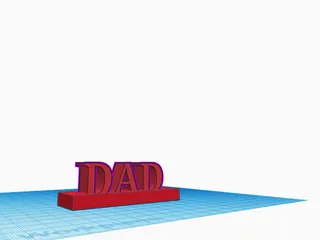 dad name tag by coolmatt | Download free STL model | Printables.com