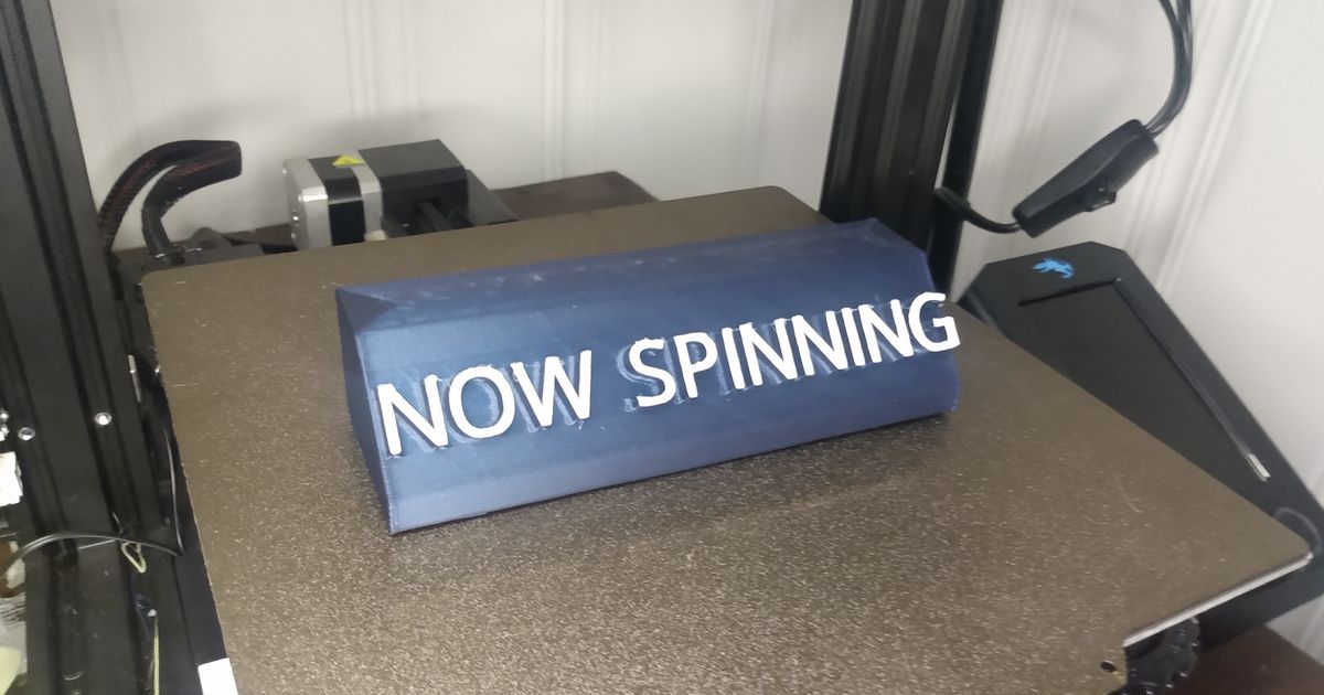 "Now Spinning" Record Display by TurboSWAT925 | Download free STL model ...