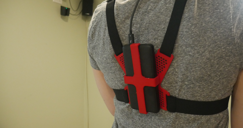 Chest tracker battery mount for wireless VR by kat | Download free STL model | Printables.com