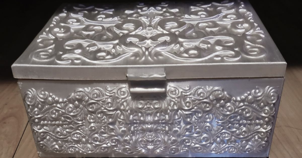 Decorative Filigree Scroll-Work Storage Box by ArtisticMusician ...